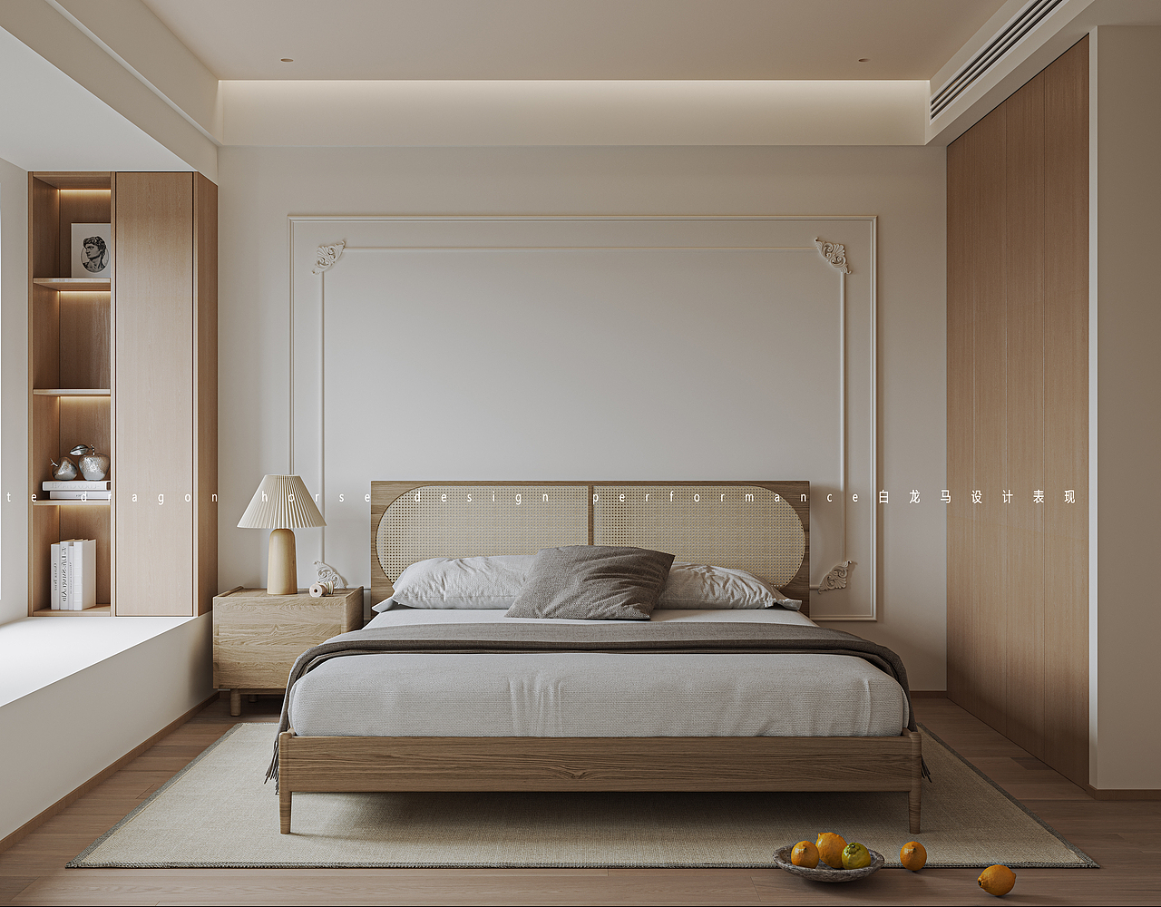 现代原木风格——白龙马效果图_白龙马效果图小cc-站酷ZCOOL