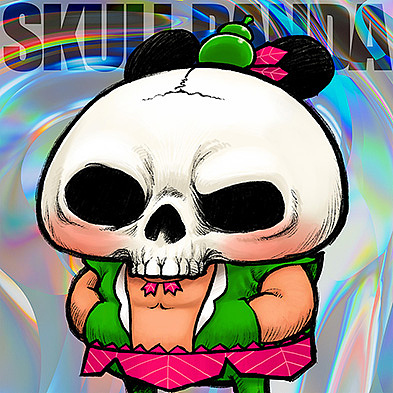 SKULL PANDA 骷髅熊猫NFT头像-葫芦娃_papaleeson-站酷ZCOOL