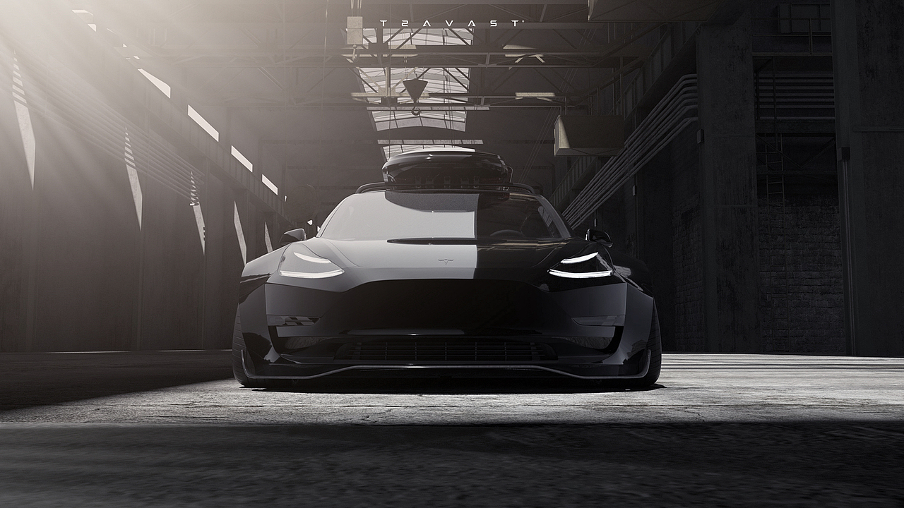 TSAVAST-汽车设计-特斯拉 MODEL3-猎装版+改装套件_TSAVAST数字科技-站酷ZCOOL