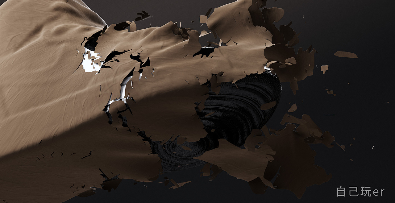 CD4鞋面布料撕裂练习_自己玩er-站酷ZCOOL