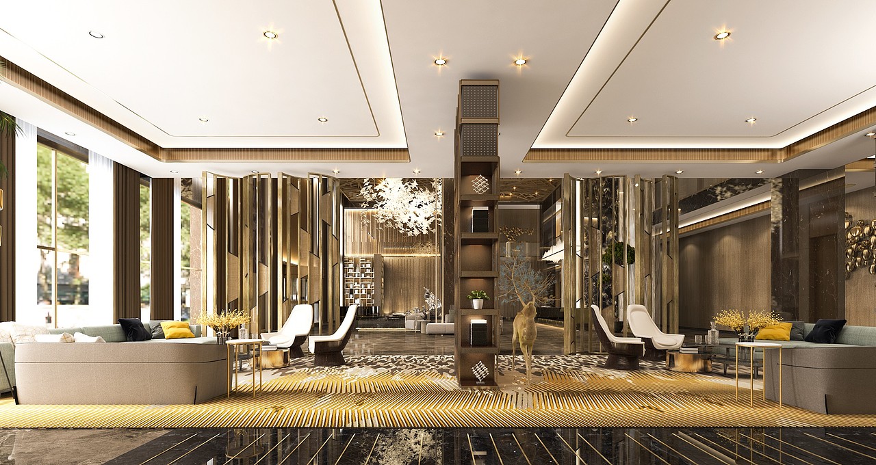 大堂_Hy千墨-站酷ZCOOL