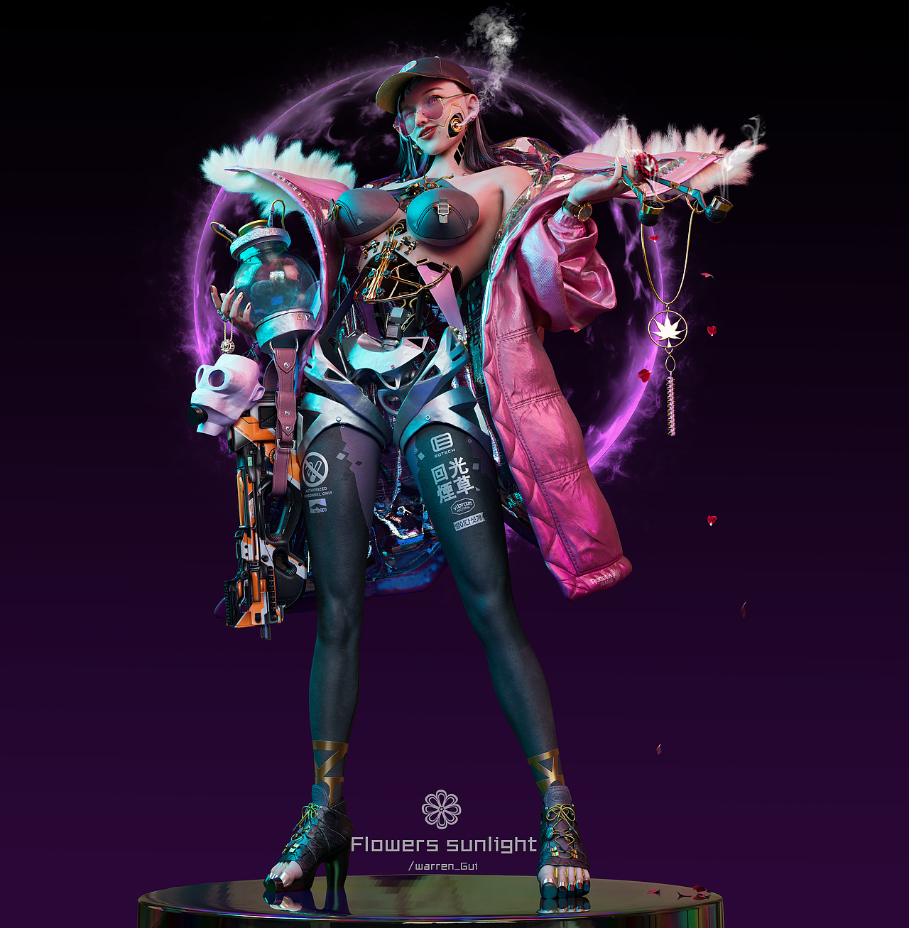 【学生作品】桂泰曜 --《花曜》_巧课力CGmomo-站酷ZCOOL