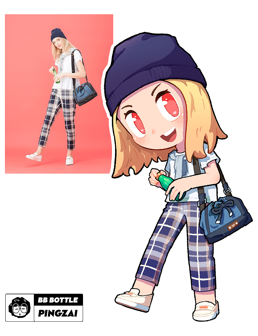 Q版人物速写_Bottle瓶仔-站酷ZCOOL