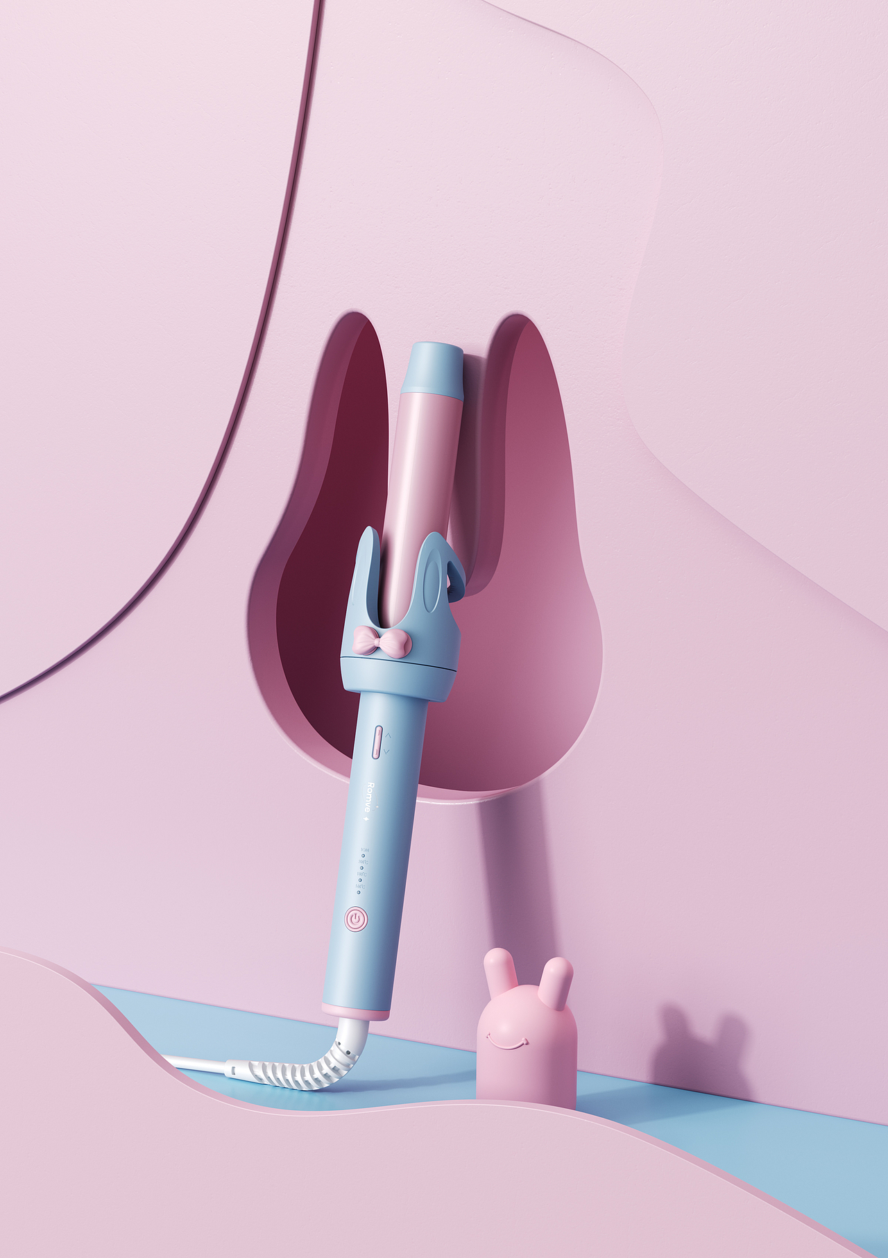 一组工作图《romve卷发棒渲染》_Answer_hao-站酷ZCOOL