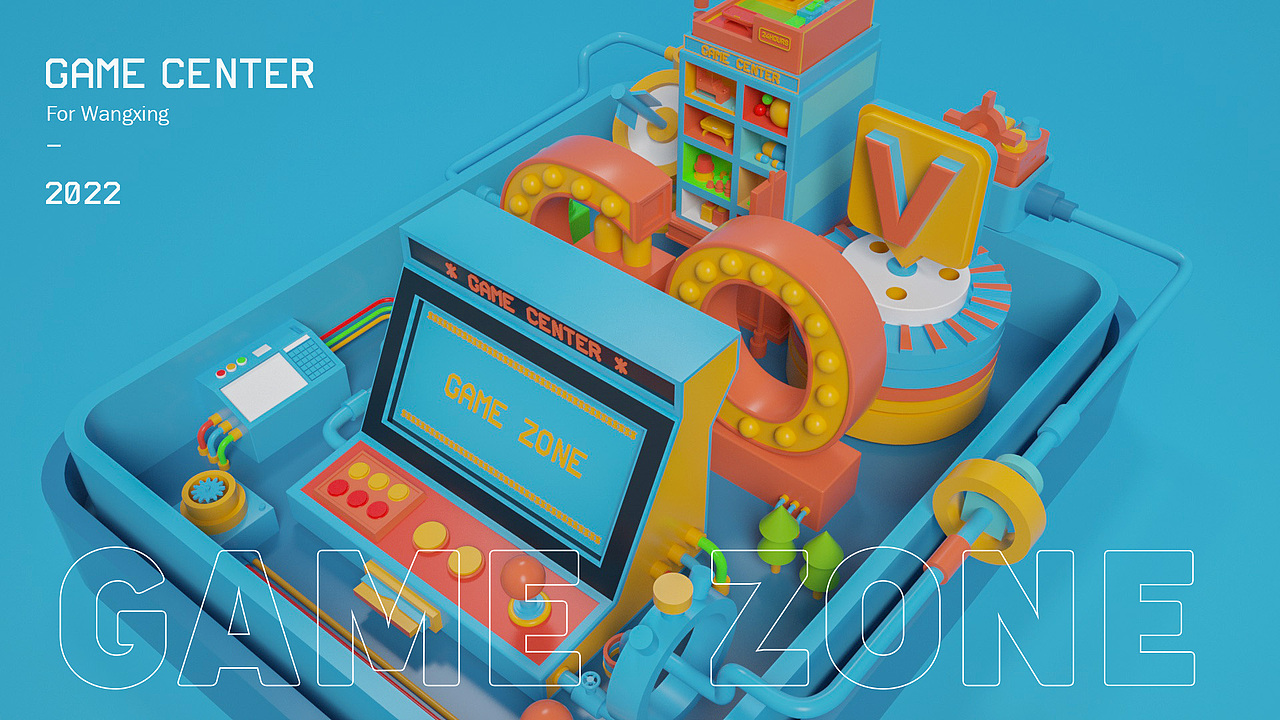 游戏装置场景建模渲染_Vealu-站酷ZCOOL