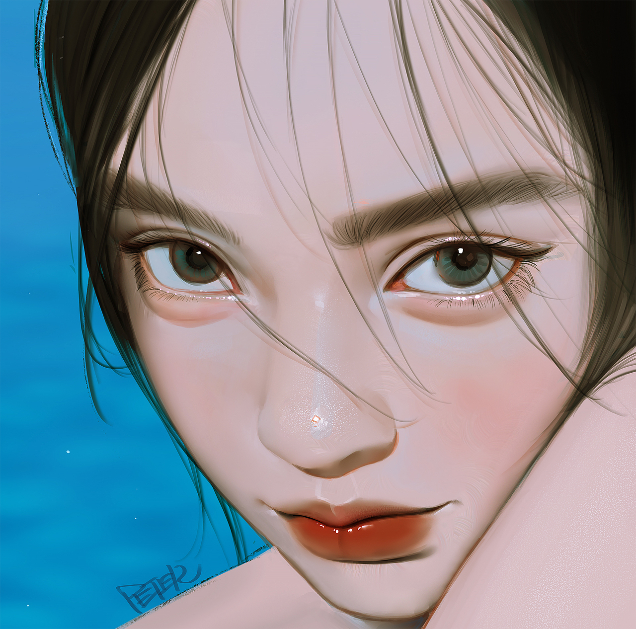 全屏放大，仿佛能感到呼吸_Peter肖吉-站酷ZCOOL