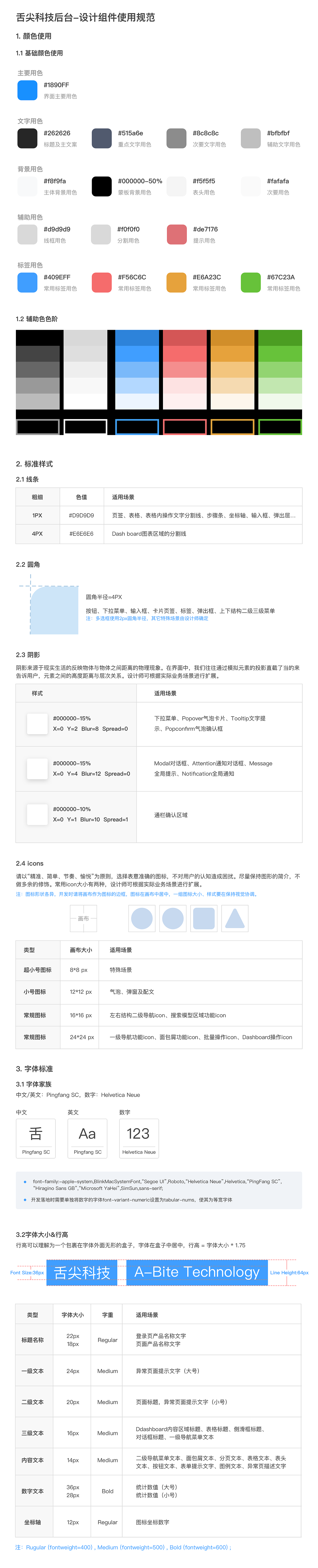 后台管理系统UI设计规范_大魔V-站酷ZCOOL