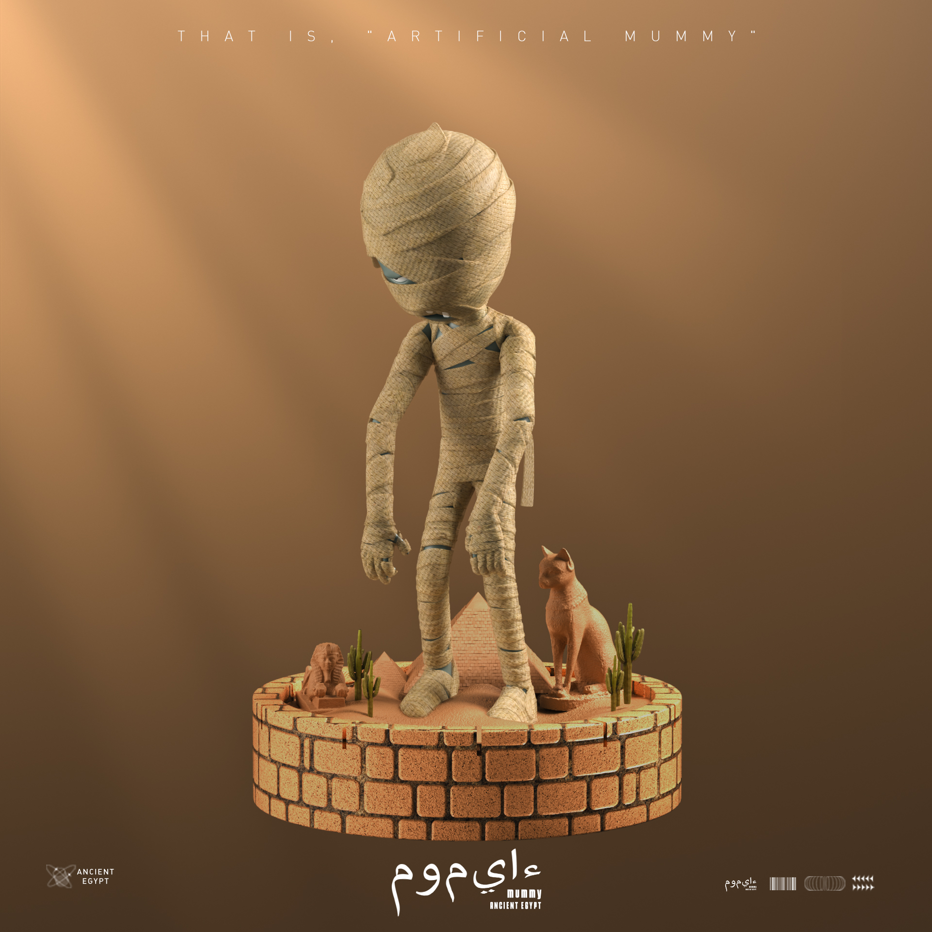 木乃伊IP打造｜三维视觉｜延展_Hero树懒先生-站酷ZCOOL