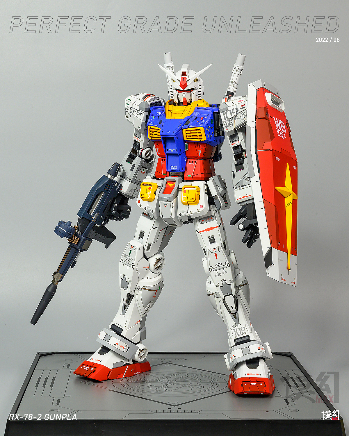 [模幻MAX] PGU RX-78-2元祖高达模型(喷涂)_phasewei-站酷ZCOOL