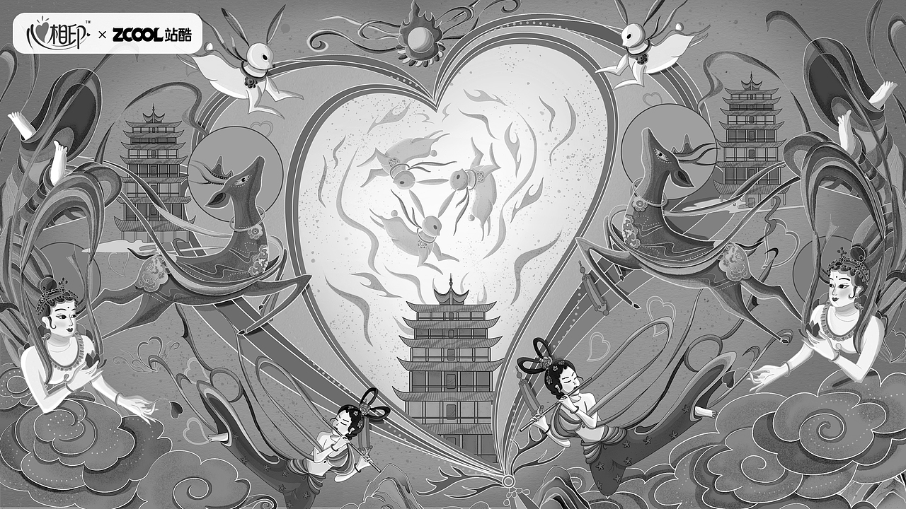 心旅程 |探秘敦煌 飞天九色鹿| 系列包装设计_若宣设计86-站酷ZCOOL