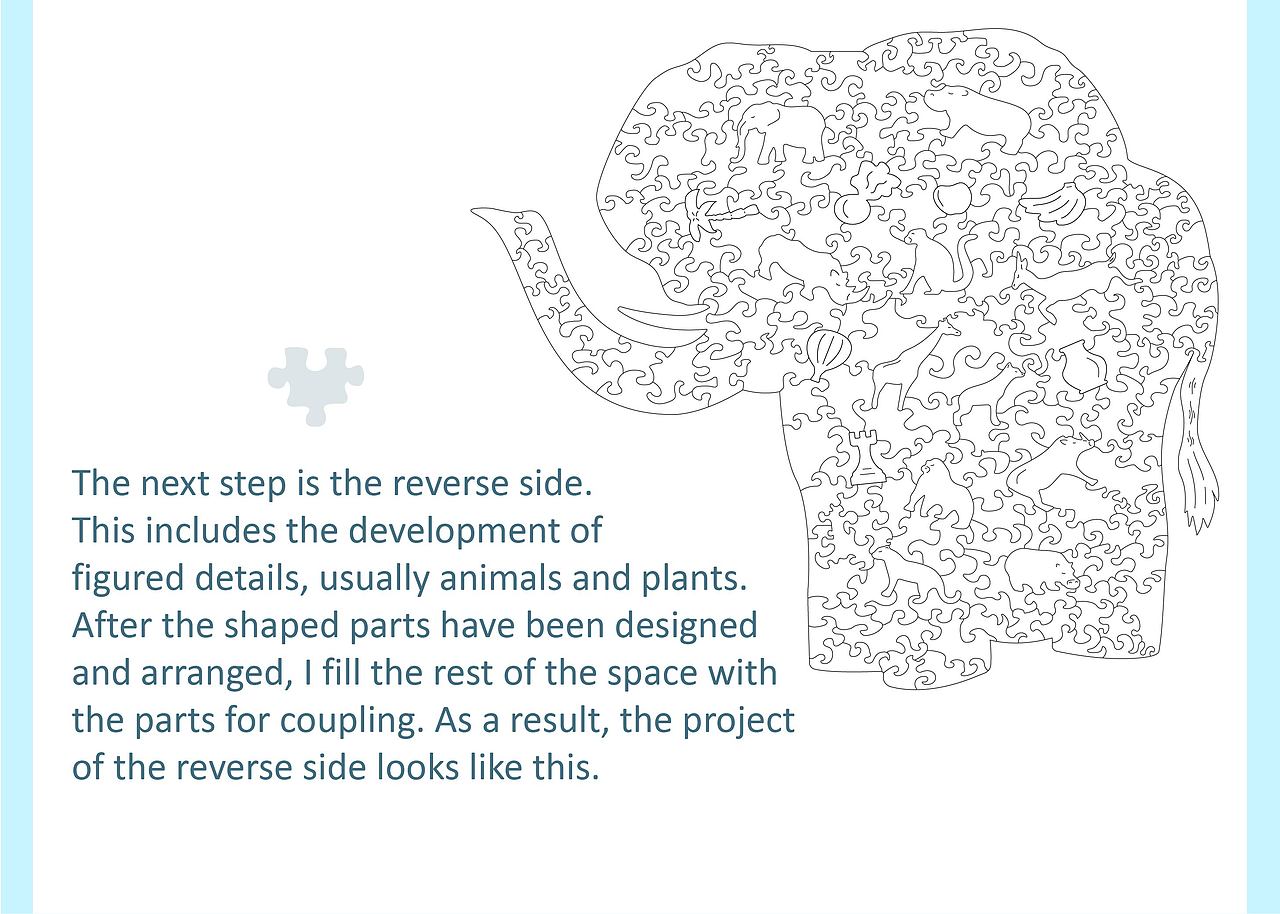 大象拼图 /Art Puzzle Tropical elephant_Doa_yagoda-站酷ZCOOL