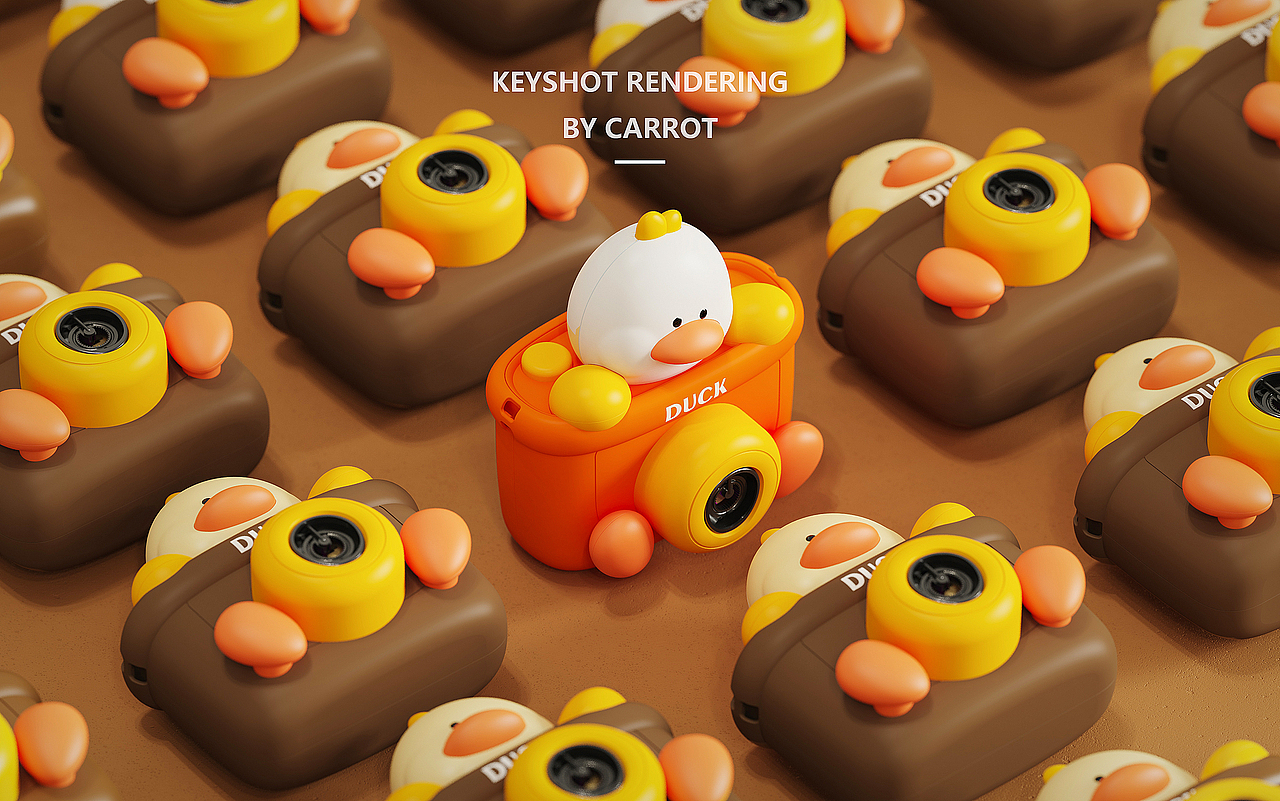 KeyShot一组玩具渲染_胡萝卜汤-站酷ZCOOL
