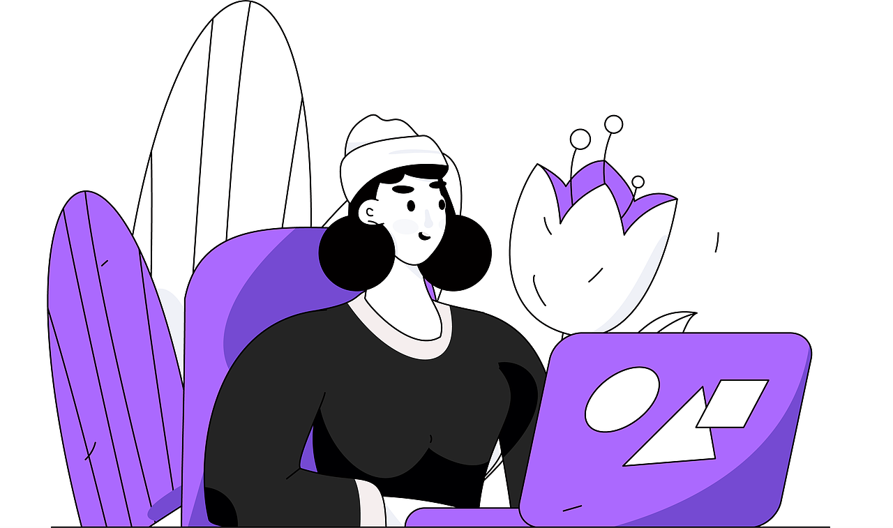 「小洋丁插画」紫霞风格插画分享_插画师niva-站酷ZCOOL