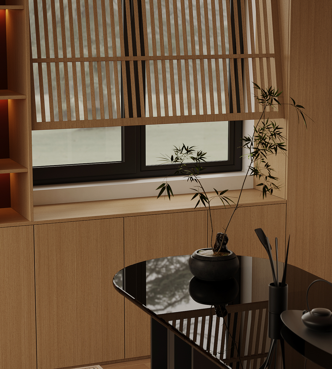 【Pictorial Render Studio】-禅意·一叶知秋_Pictorial-站酷ZCOOL