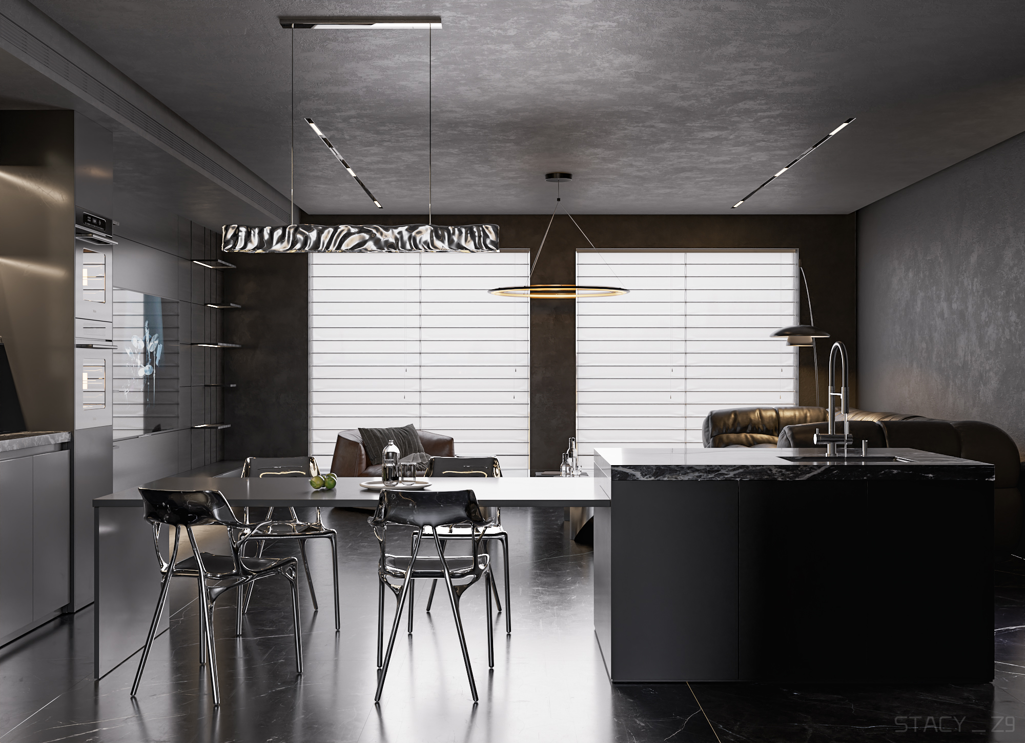 暗黑风客餐厅_STACY_Z9-站酷ZCOOL