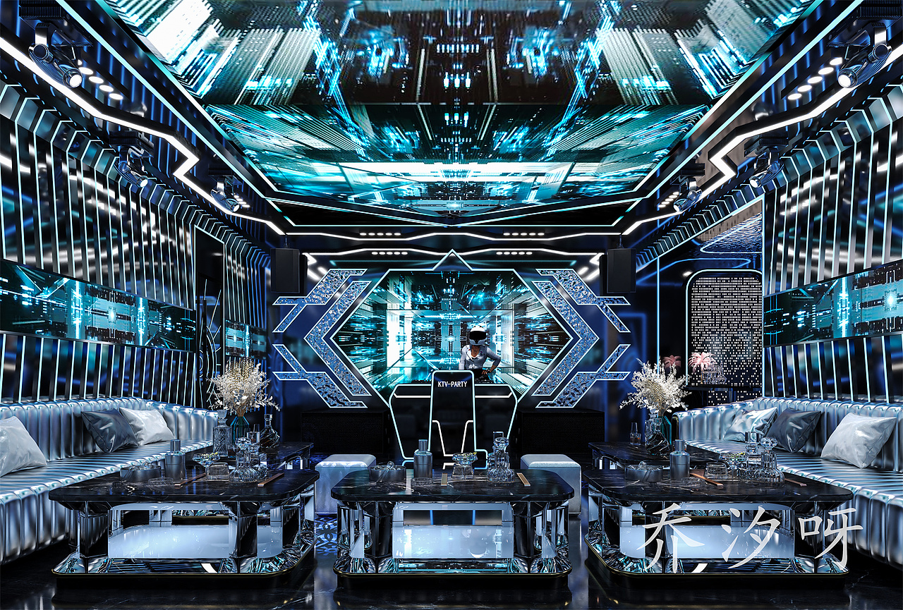 科幻风KTV设计/动感炫酷空间_乔小汐-站酷ZCOOL