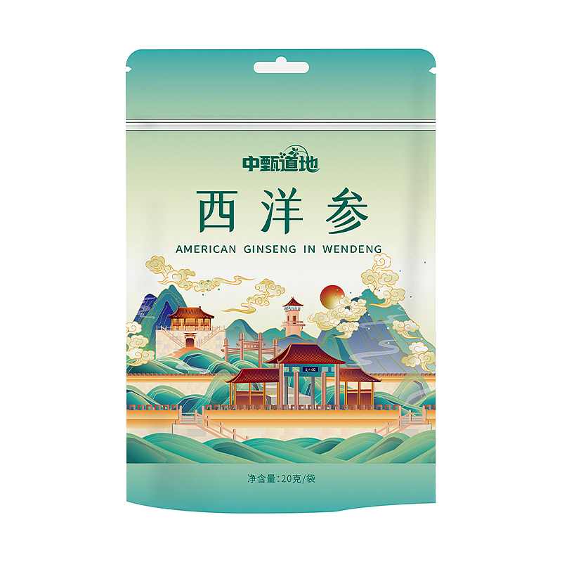 西洋参包装袋_落影流光-站酷ZCOOL