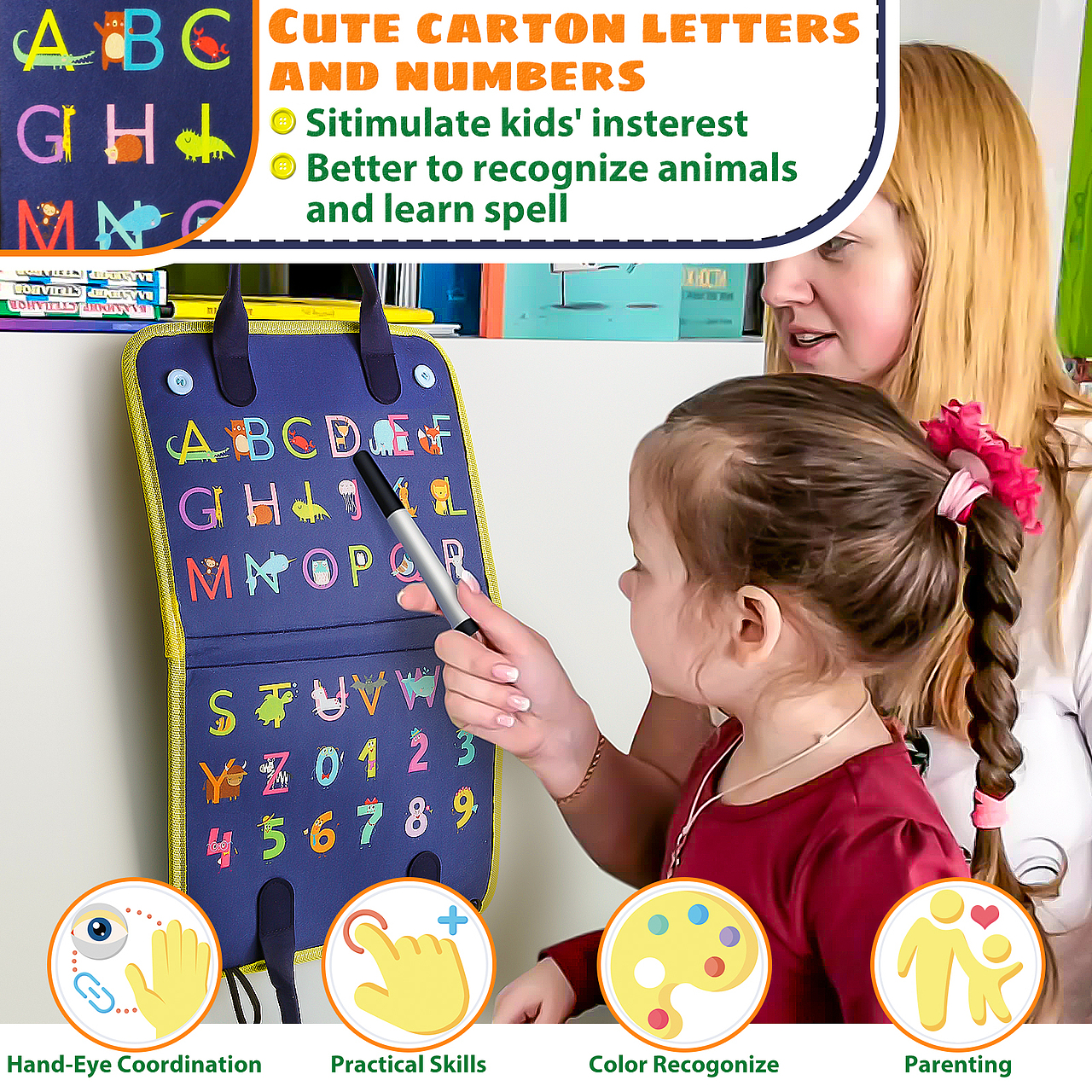 亚马逊产品主图-儿童毛毡益智书_HJDESIGN-站酷ZCOOL