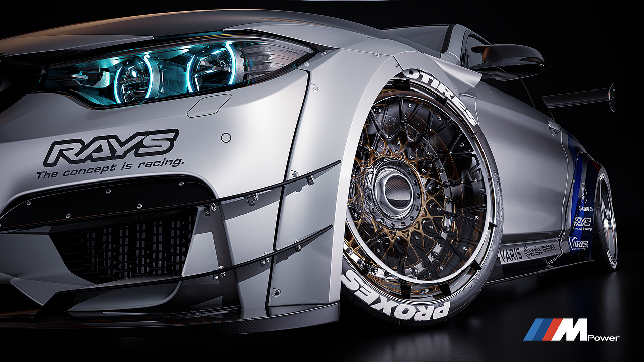 UE4-RTX---BMW-M4-GTS-Varis宽体套件_ShawnHu001-站酷ZCOOL