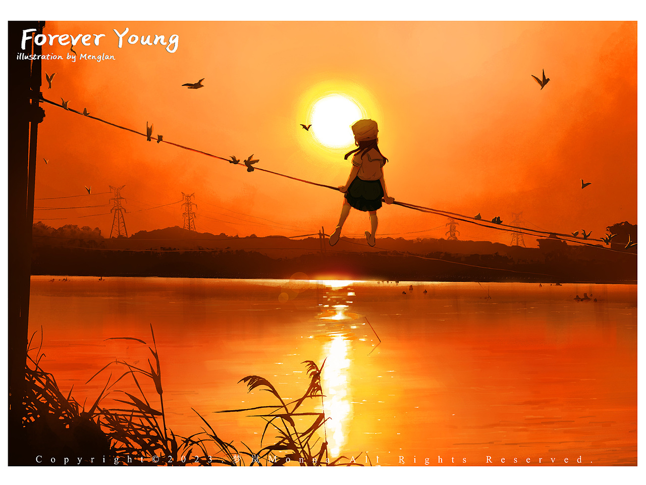 荡夕阳_梦岚Monna-站酷ZCOOL