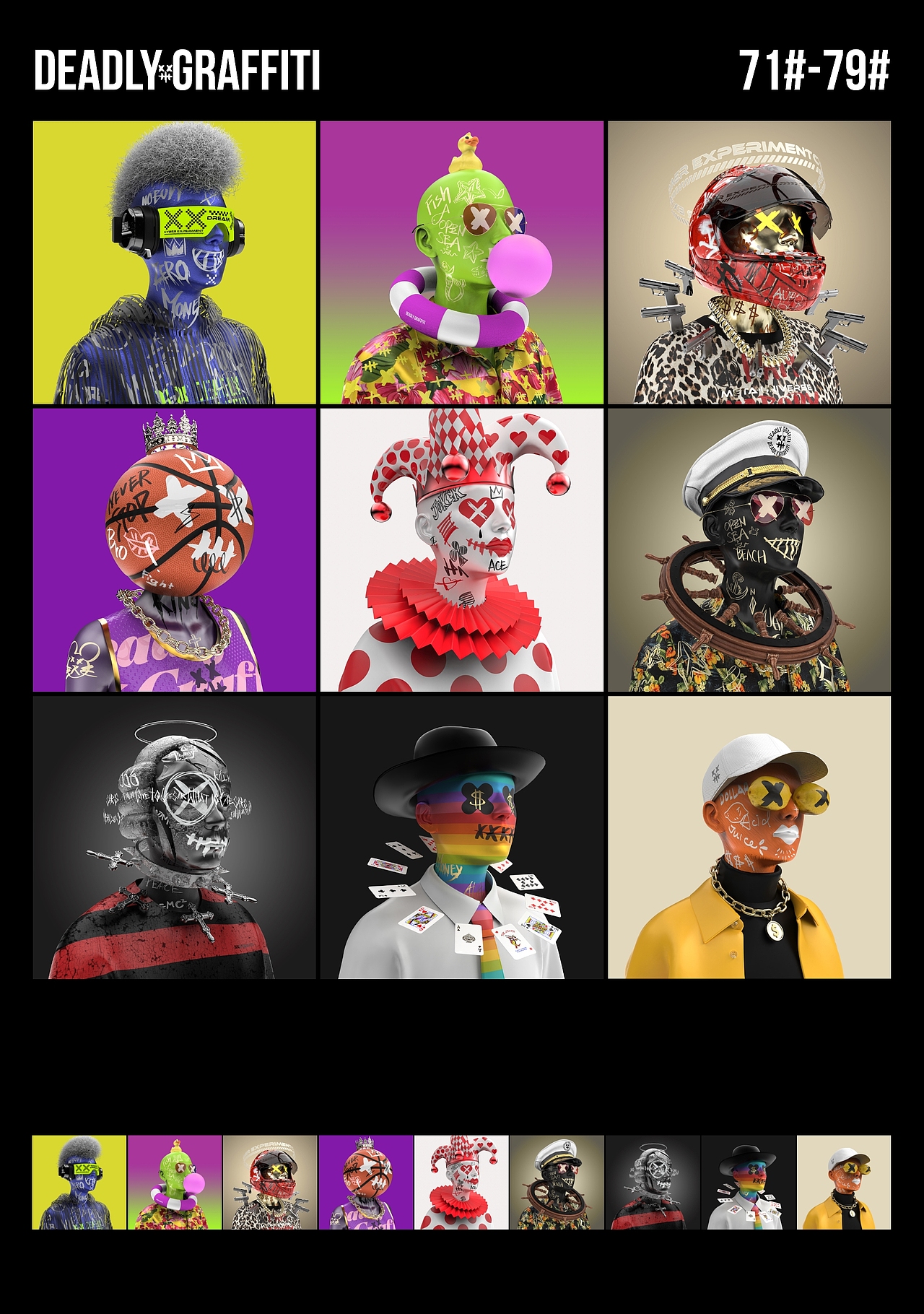 致命涂鸦/NFT头像 总览_ivanmaang-站酷ZCOOL