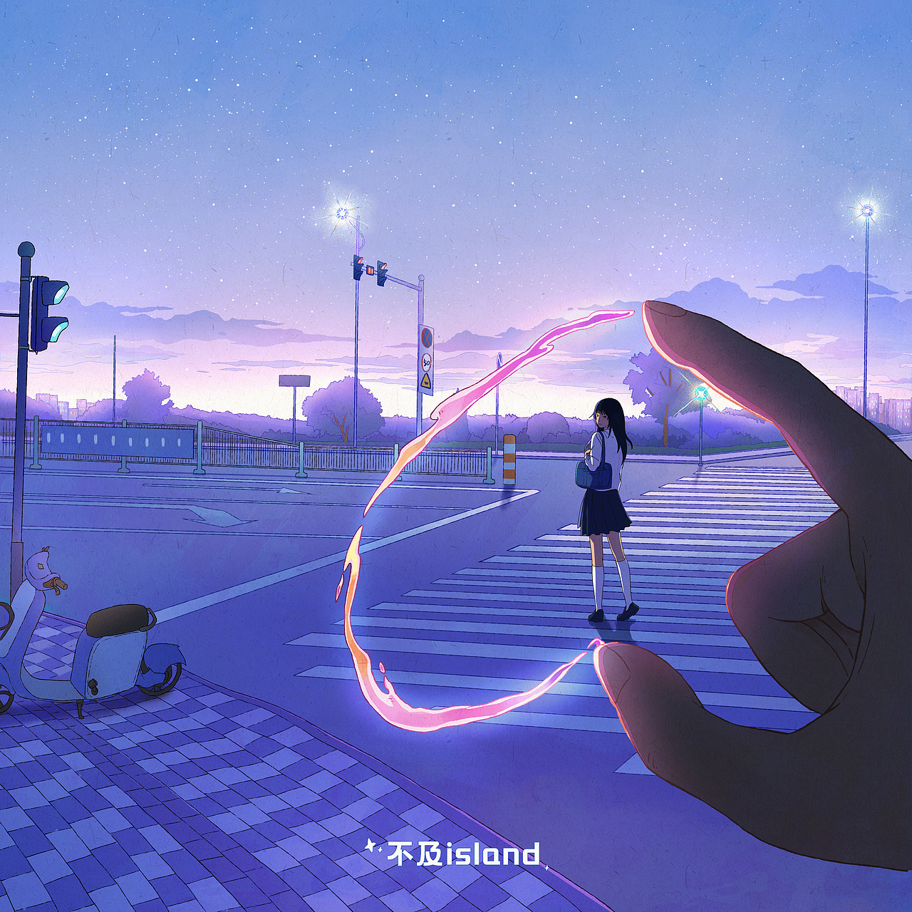 晚星空_不及island-站酷ZCOOL