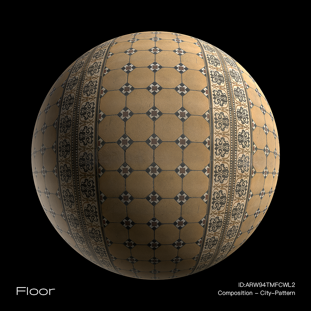 复古瓷砖贴图 | 3D资产分享_pbrmax-站酷ZCOOL
