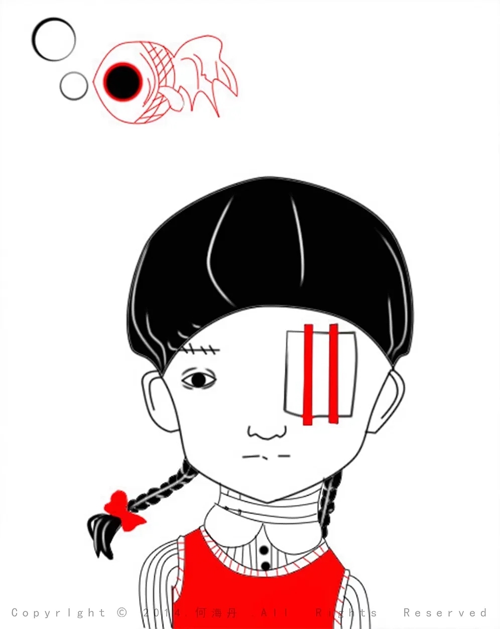 黑白红系列_何海丹Doris-站酷ZCOOL
