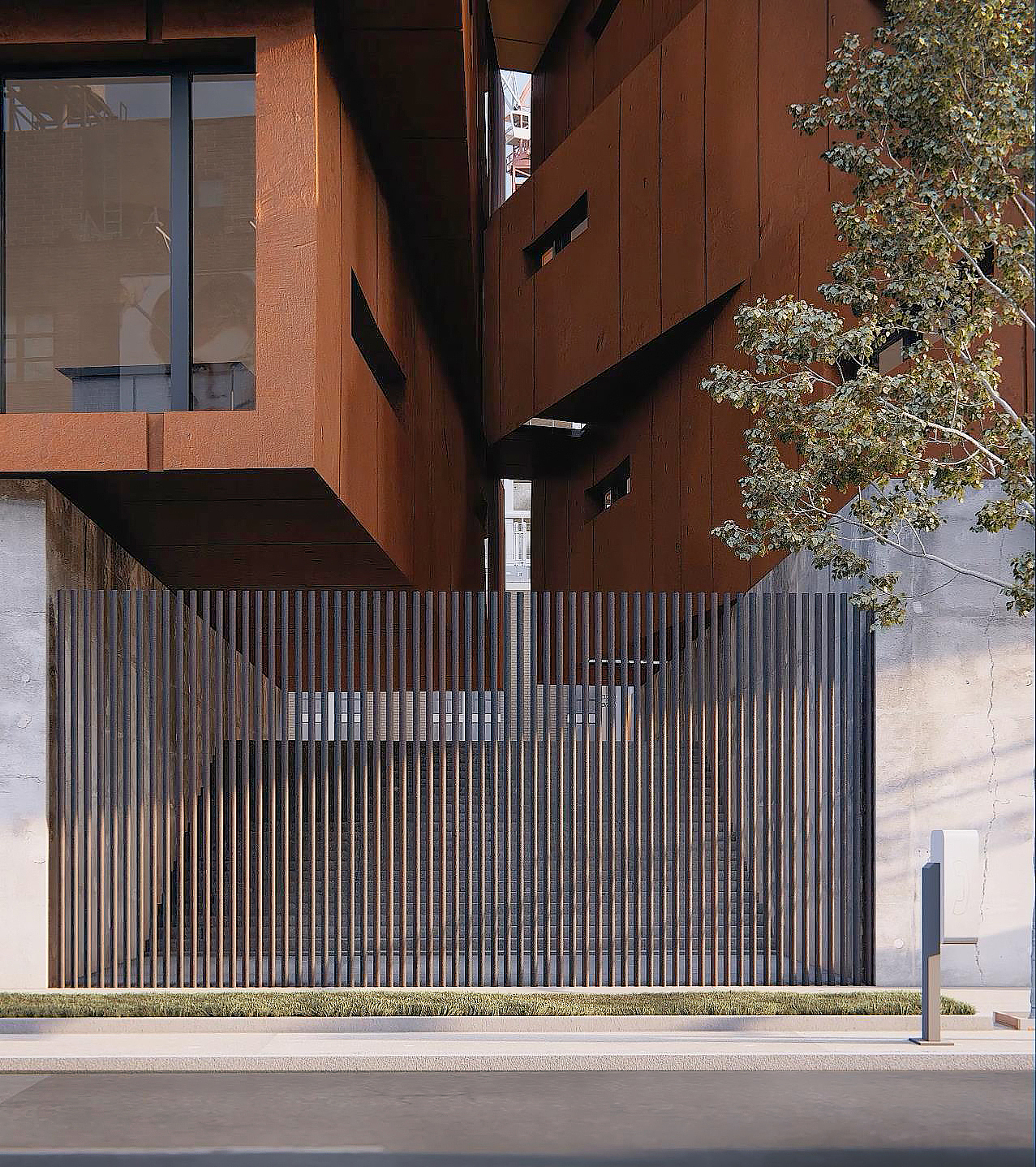 街道办公楼LUMION渲染_JIHB-站酷ZCOOL