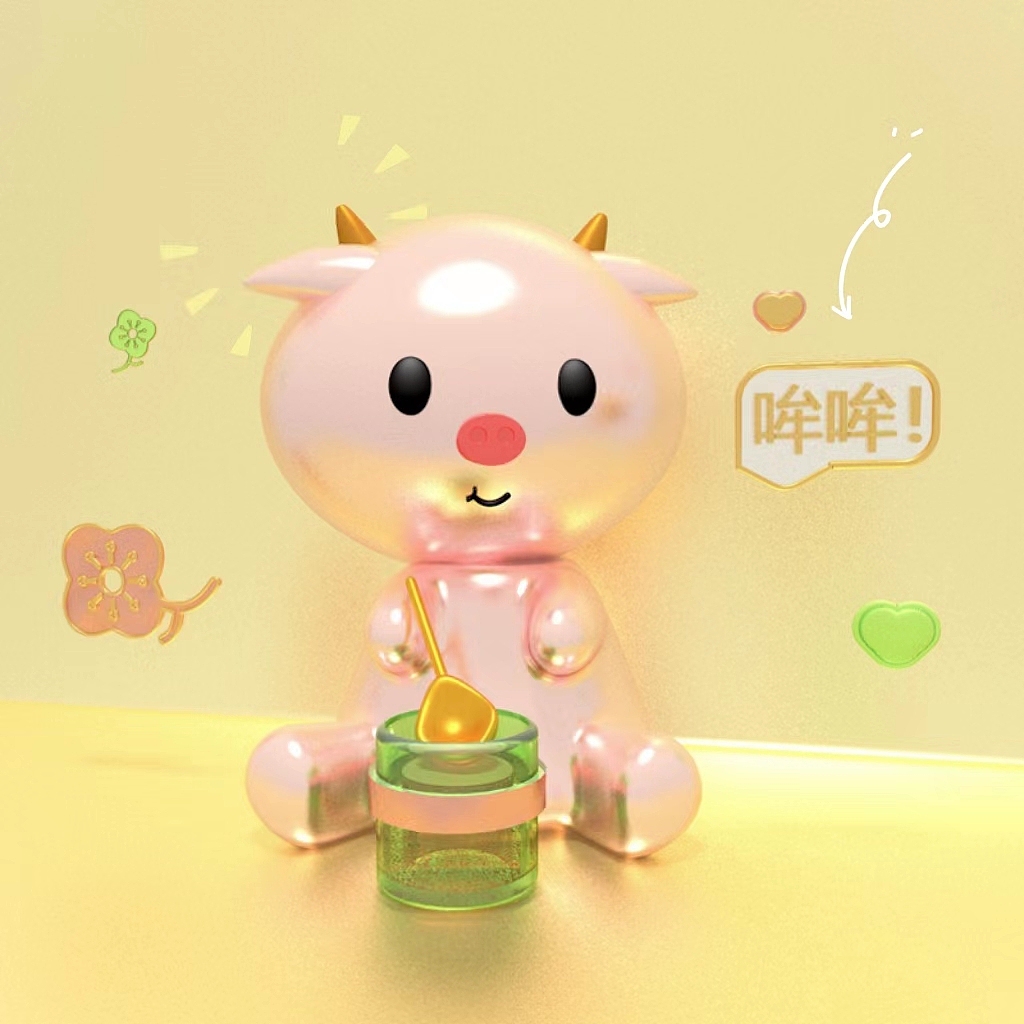 C4D动物模型渲染_悦己她她-站酷ZCOOL