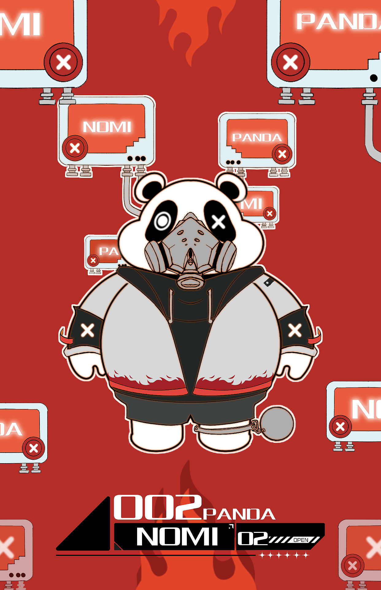 nomi熊猫IP形象设计-数字_三木木木s-站酷ZCOOL