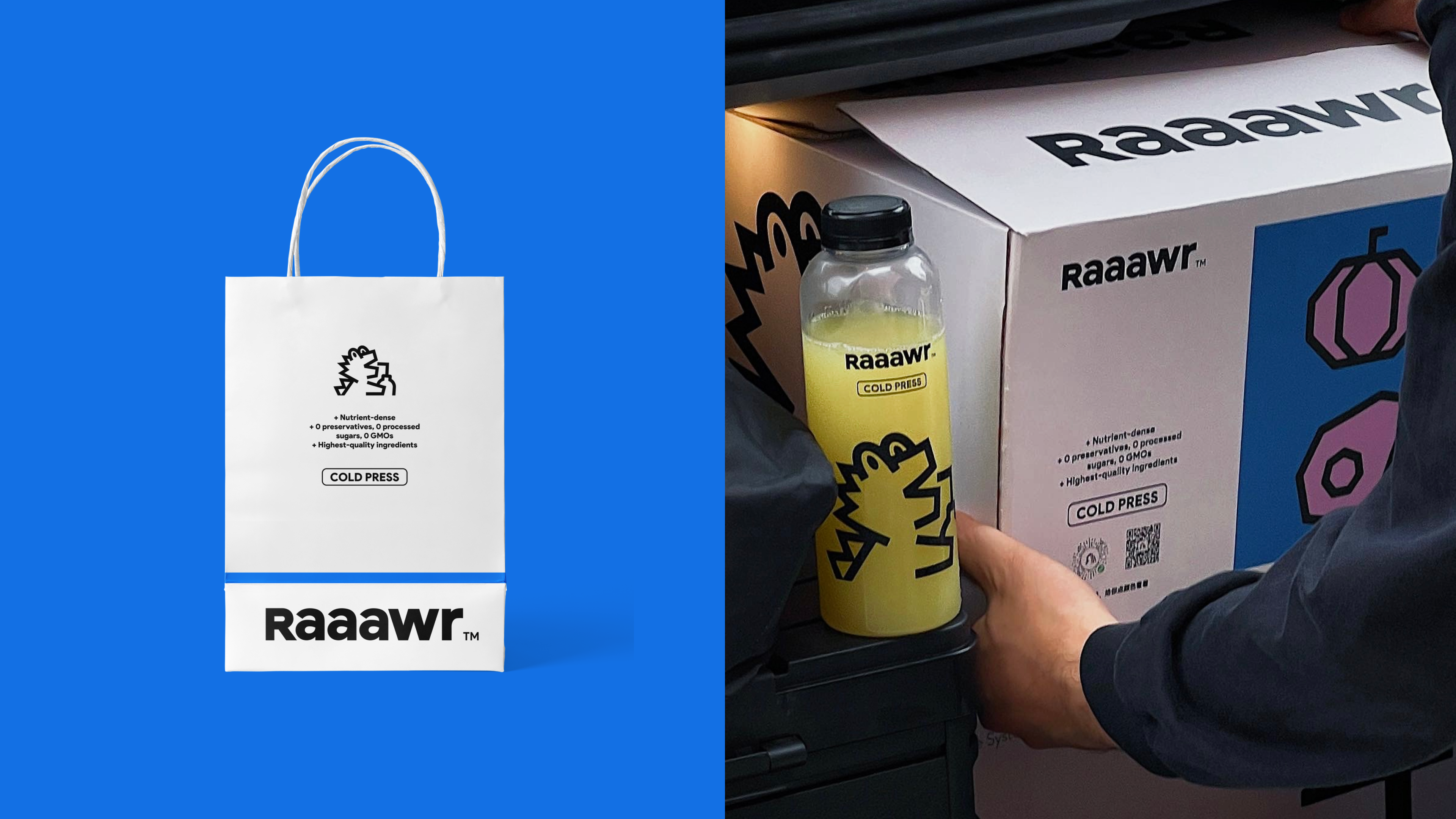 ONEBOOM 品牌案例 ｜Raaawr 冷压果汁_一棒ONEBOOM-站酷ZCOOL