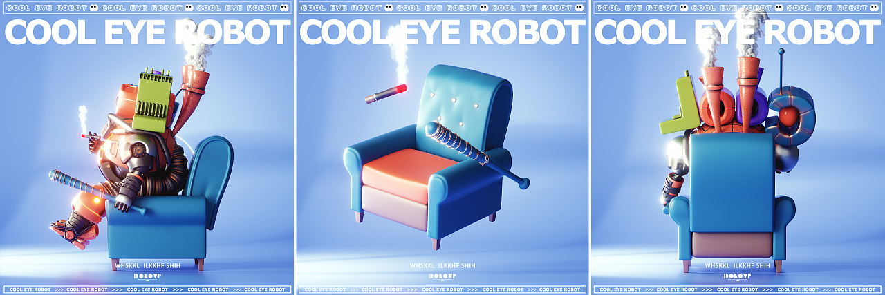《COOL EYE ROBOT》酷眼机器人_某童鞋-站酷ZCOOL