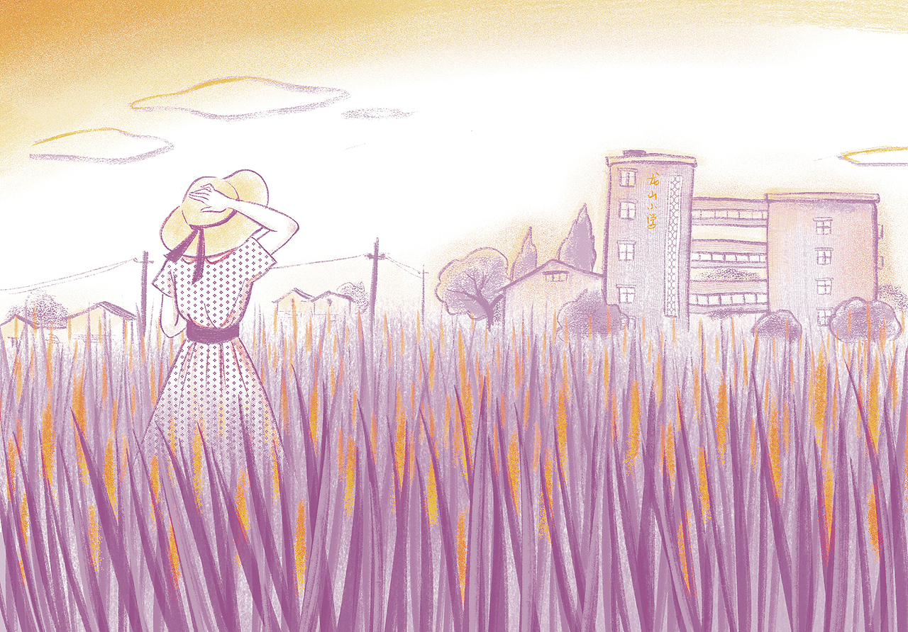 儿童文学插画《紫云英合唱团》_JANNY夜光脑子-站酷ZCOOL