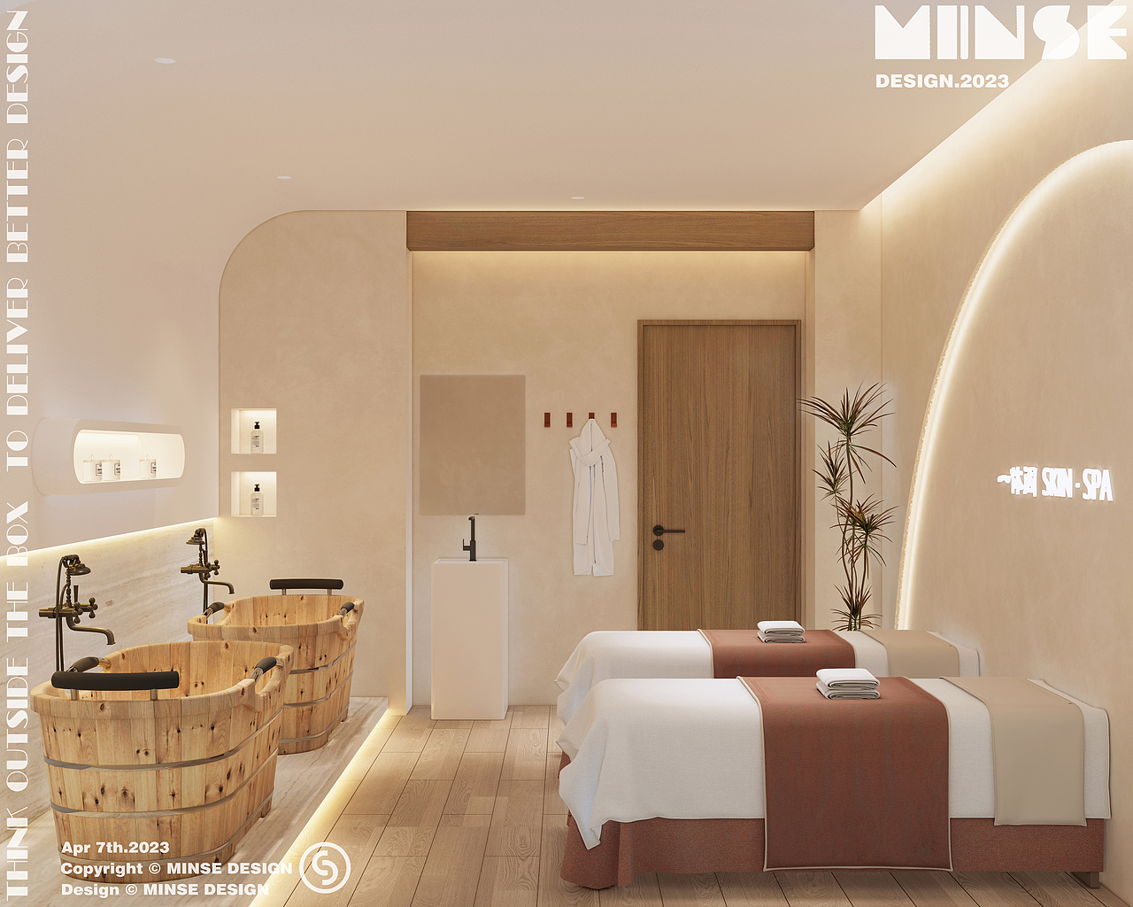 space 一休阁 SKIN SPA 2.0_民舍制作空间设计-站酷ZCOOL