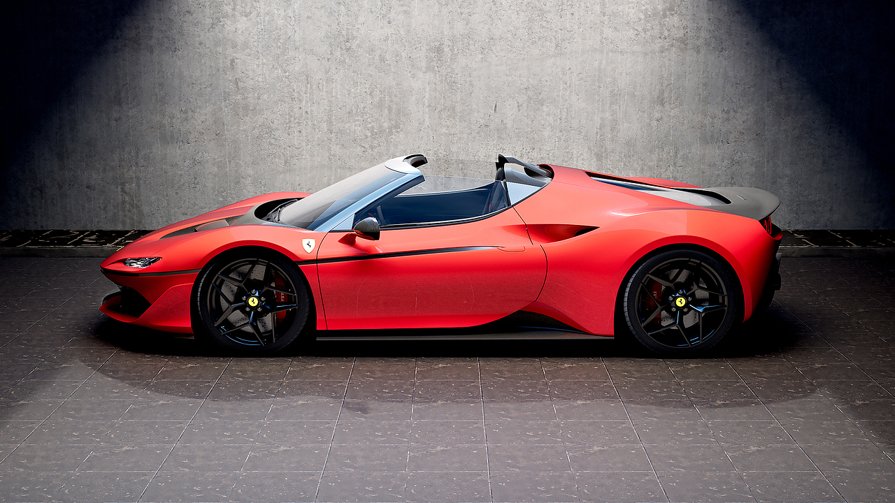 Ferrari CGI Rendering test_徐老汉-站酷ZCOOL