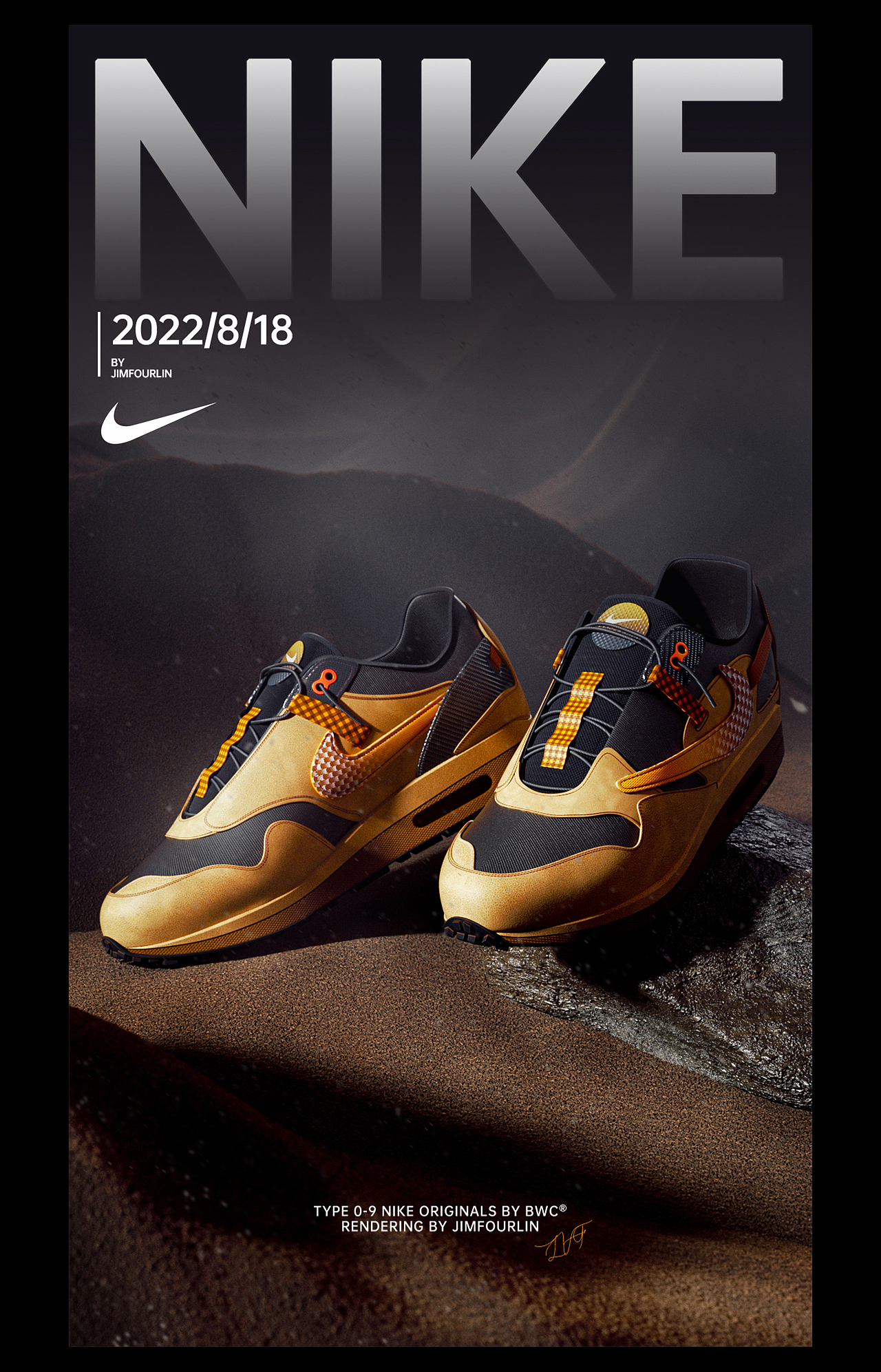 NIKE & ADIDAS 鞋子渲染_JIMFOUR林-站酷ZCOOL