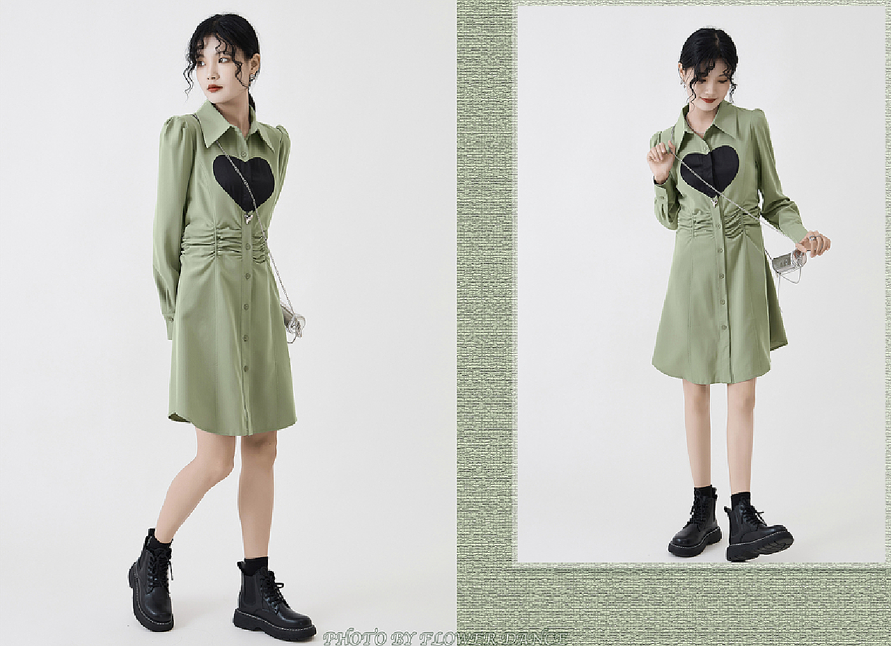 电商摄影 法式小众连衣裙lookbook拍摄服装摄影师fd 站酷zcool
