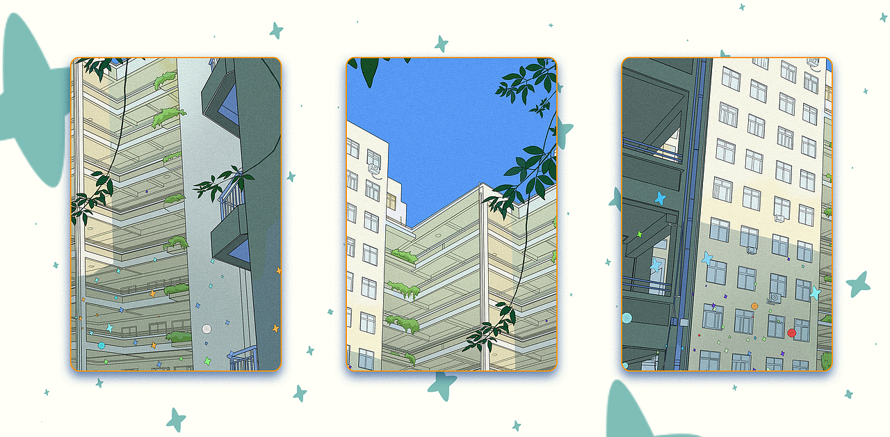 晴空下校园时光一_不及island-站酷ZCOOL