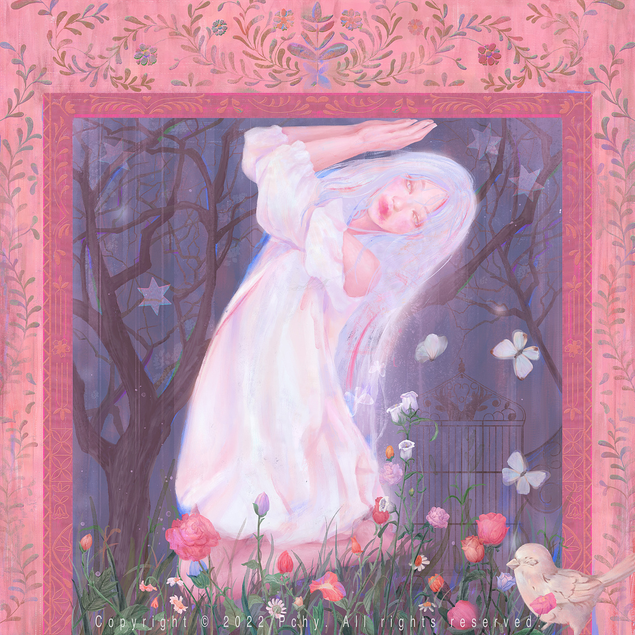 作品合集｜那些粉紫色的心理世界_桃兮Pchy-站酷ZCOOL