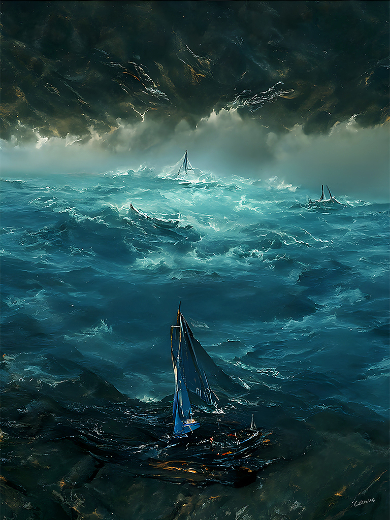 用AI辅助创作海洋主题的插画_西乔Catmus-站酷ZCOOL