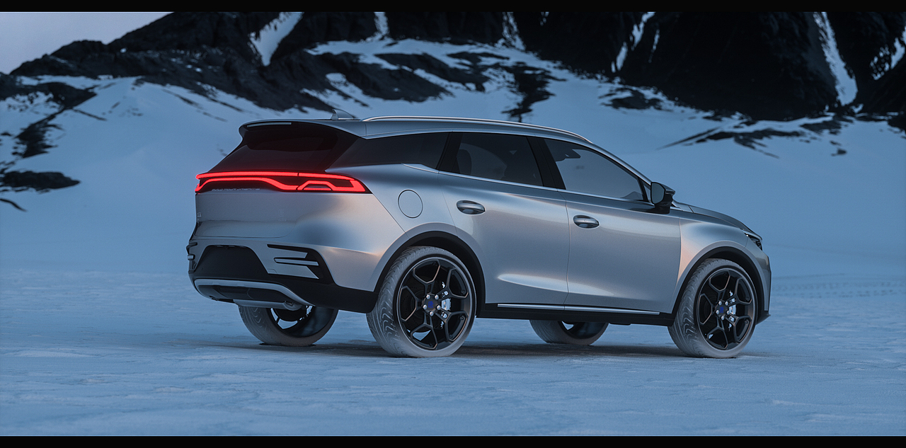 三维渲染 比亚迪唐DM_springleee-站酷ZCOOL