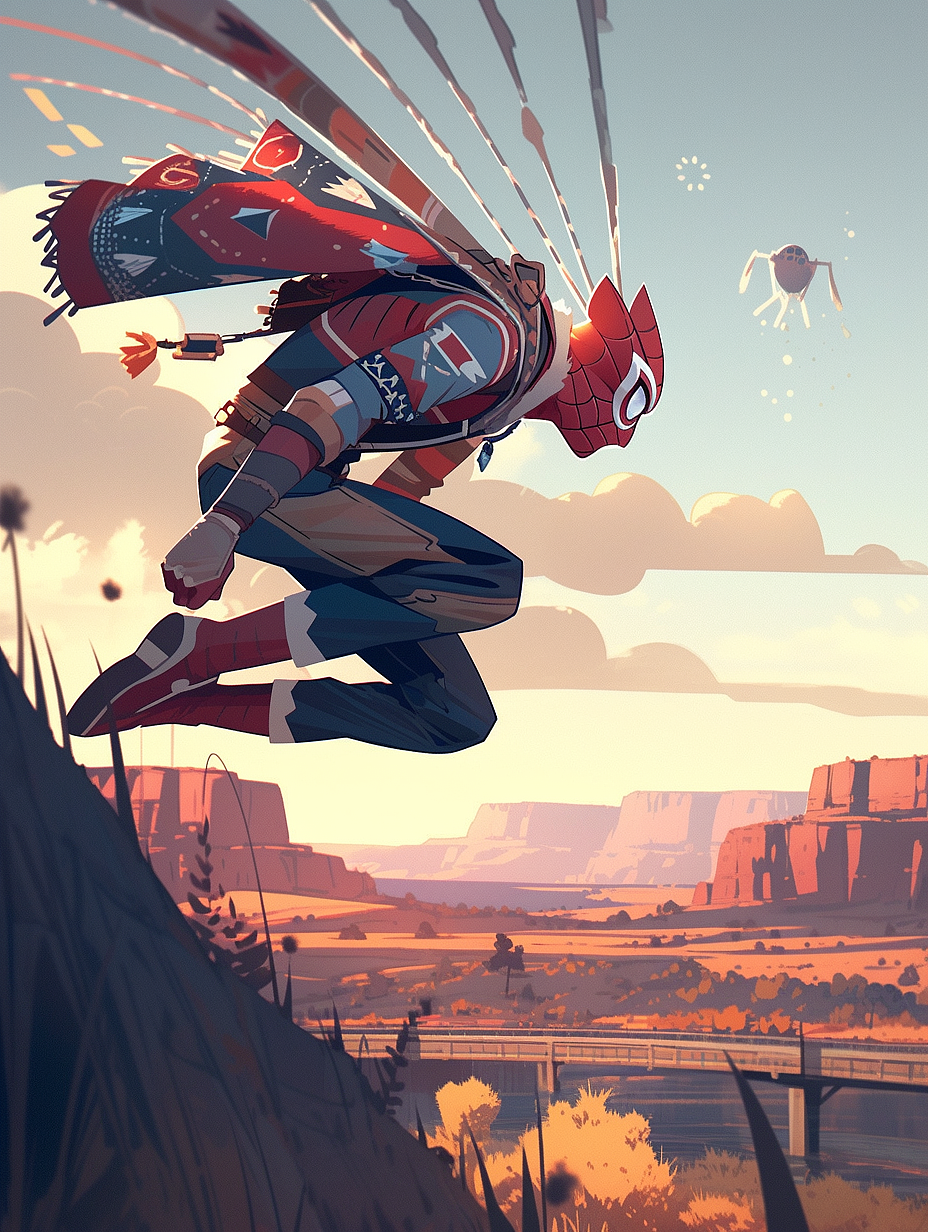 024期｜Midjourney Niji 咒语绘图｜蜘蛛侠2_AIGC小妖-站酷ZCOOL