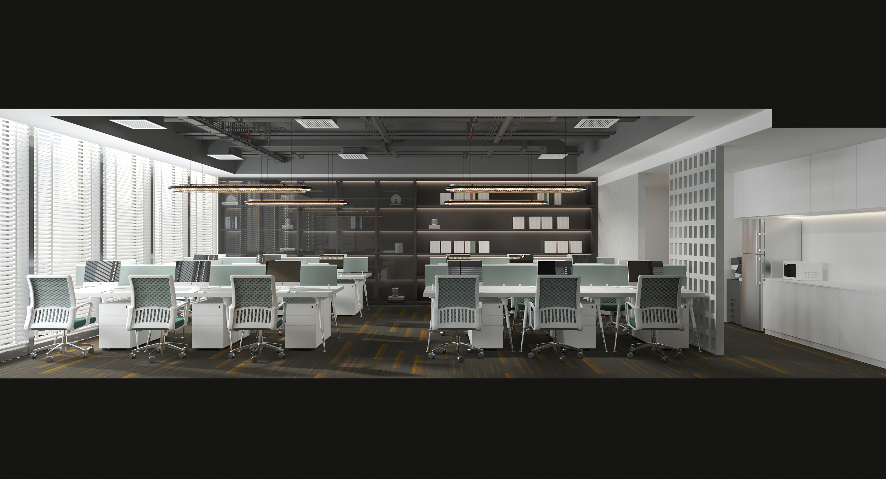 现代办公空间 效果图表现_FAS法师-站酷ZCOOL