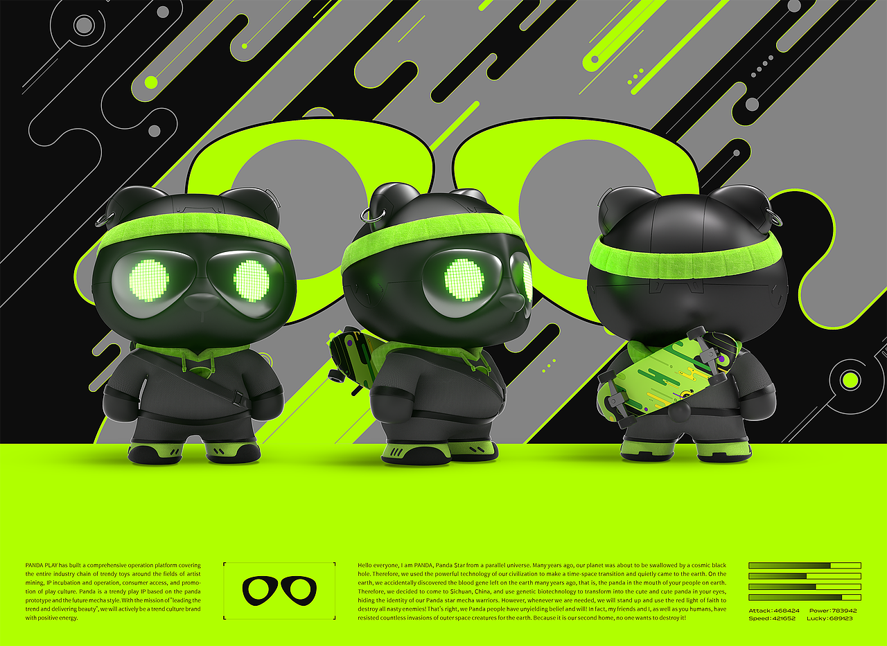 PANDA Play潘达潮玩 logo&IP品牌全案升级_ilben张艺彬-站酷ZCOOL