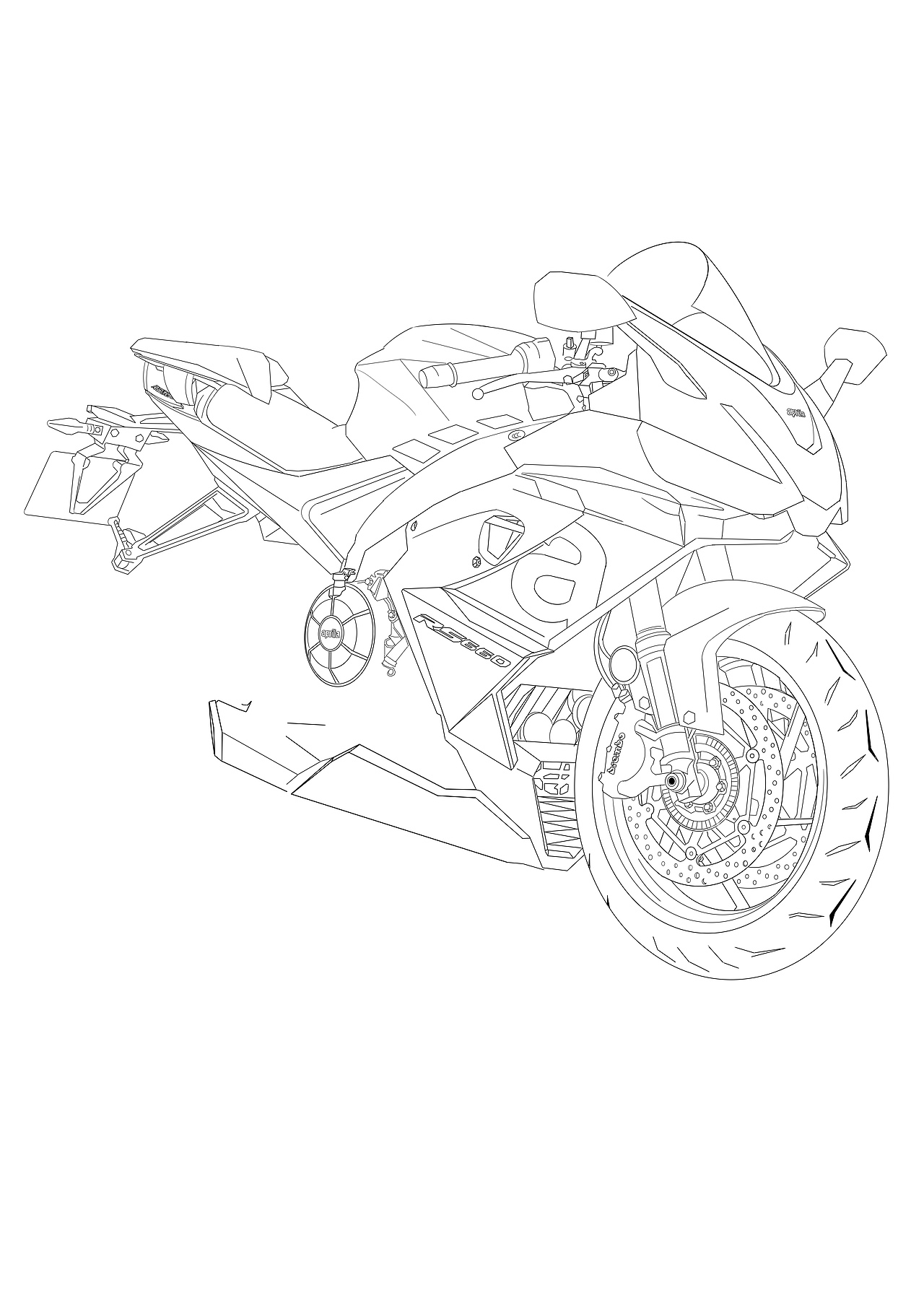 机车阿普利亚RS660插画赛博朋克背景图炫酷电子_阳阳er-站酷ZCOOL