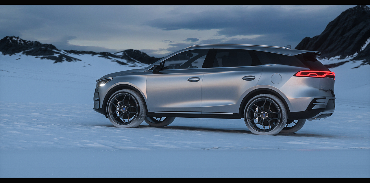 三维渲染 比亚迪唐DM_springleee-站酷ZCOOL