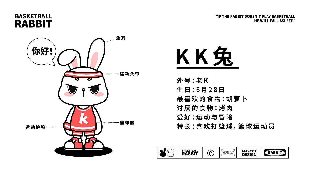 KK兔 | 原创IP形象 （可买断）_三水水儿-站酷ZCOOL