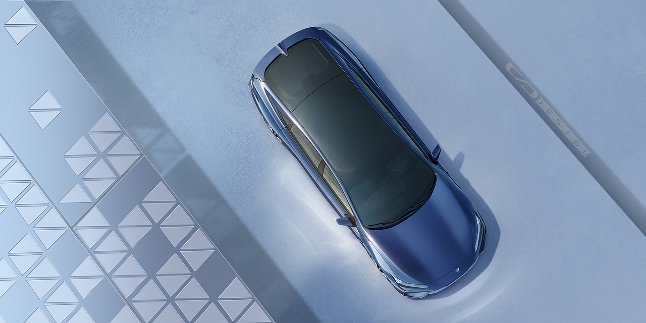 长安深蓝SL03官方渲染图_长安设计CADESIGN-站酷ZCOOL