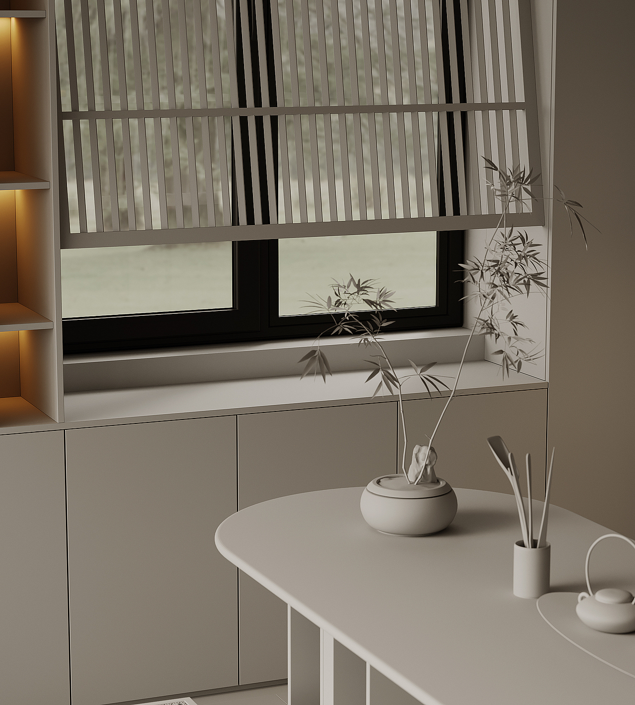 【Pictorial Render Studio】-禅意·一叶知秋_Pictorial-站酷ZCOOL